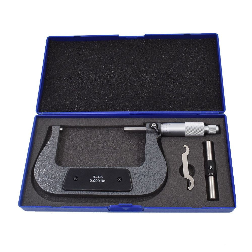 Labwork New 3-4" Precision Outside Micrometer 0.0001" Carbide Tipped ...