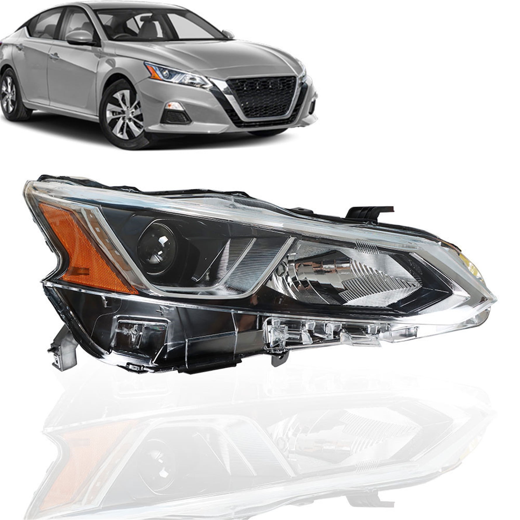 Labwork Passenger Side Chrome Projector Headlight for 2019 2020 Nissan ...