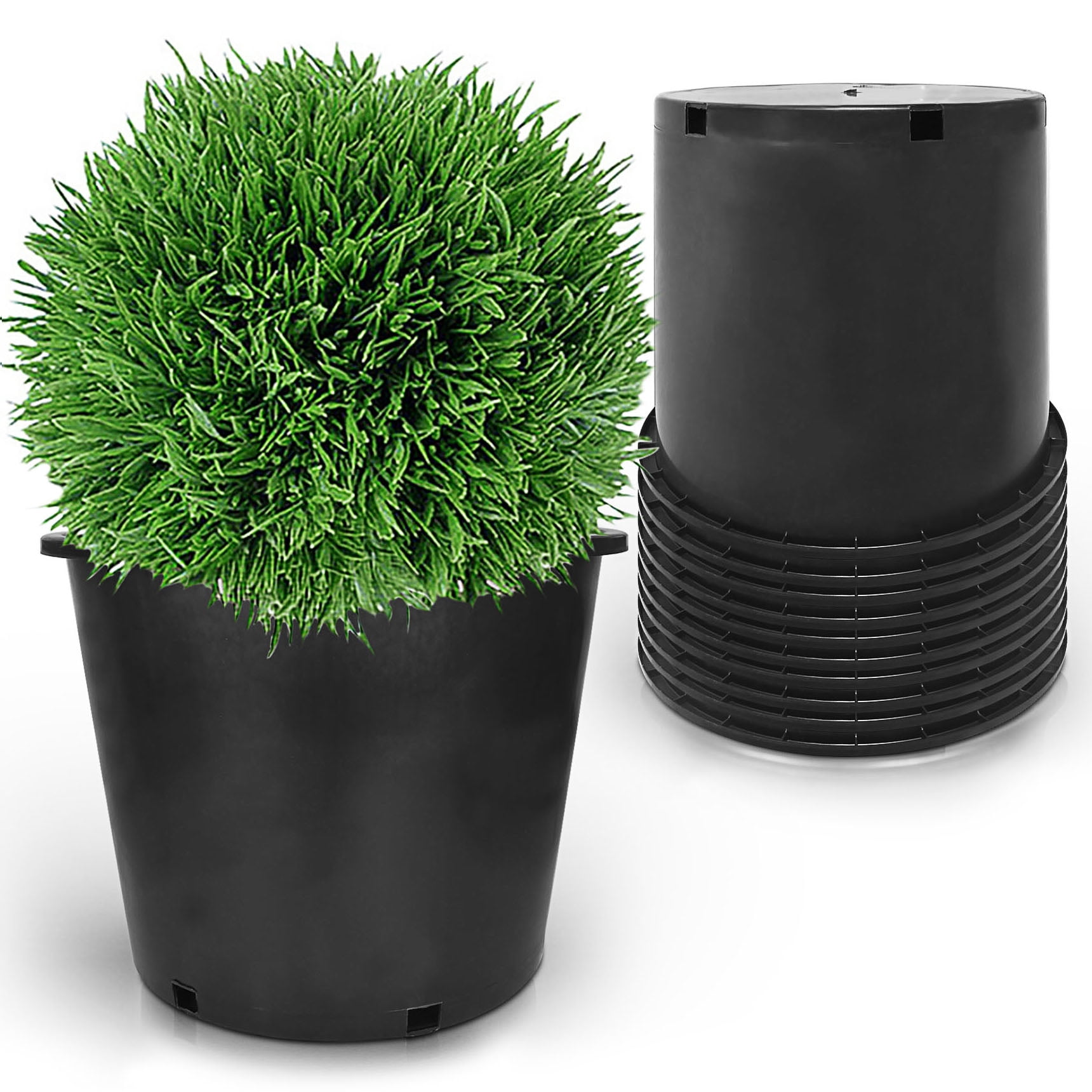 Labwork Trade Heavy Duty Huge Premium Nursery Pot Root Garden Container ...