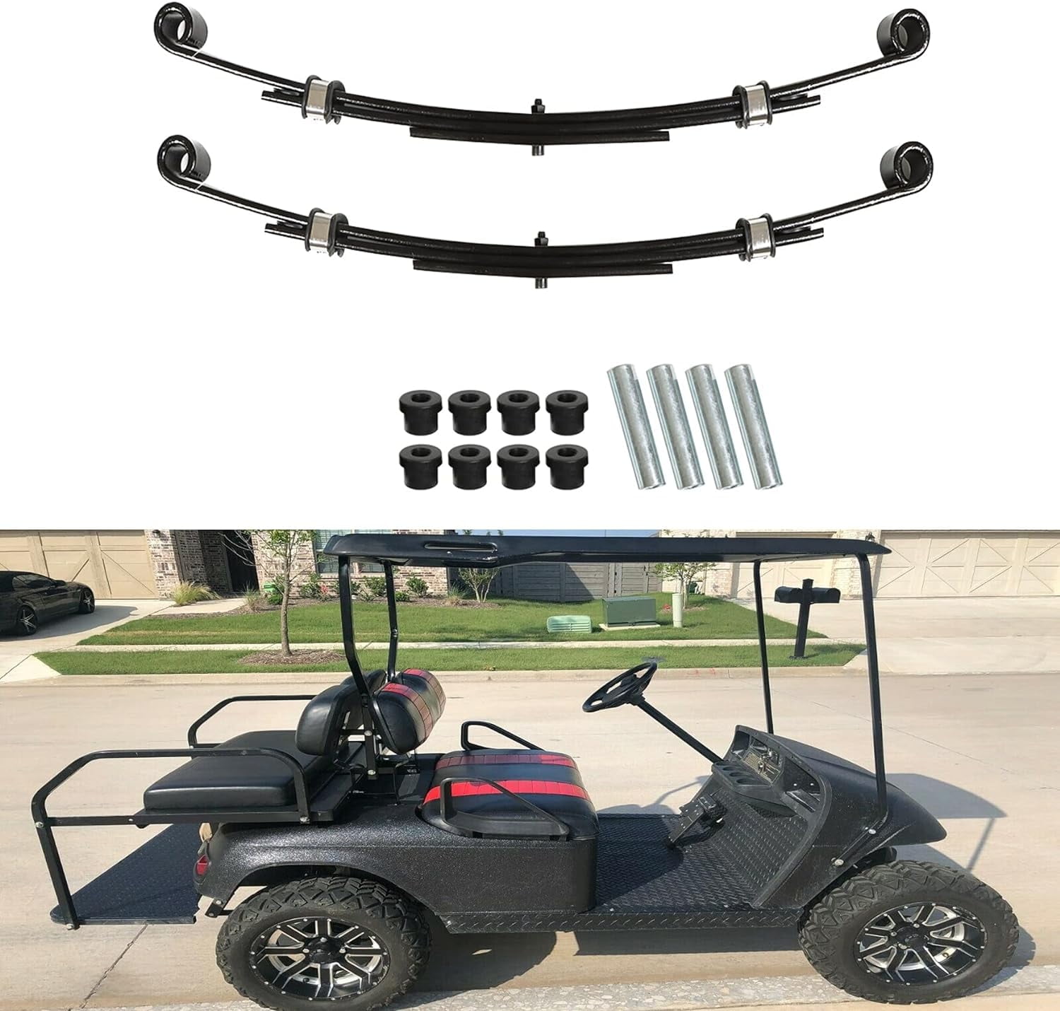 Labwork muparkt Golf Cart Heavy Duty Rear Leaf Springs Replacement for ...