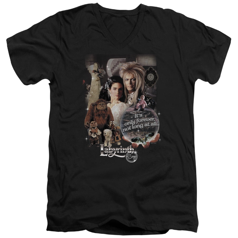 Labyrinth 25 Years Of Magic S/S Adult V-Neck Black - Walmart.com