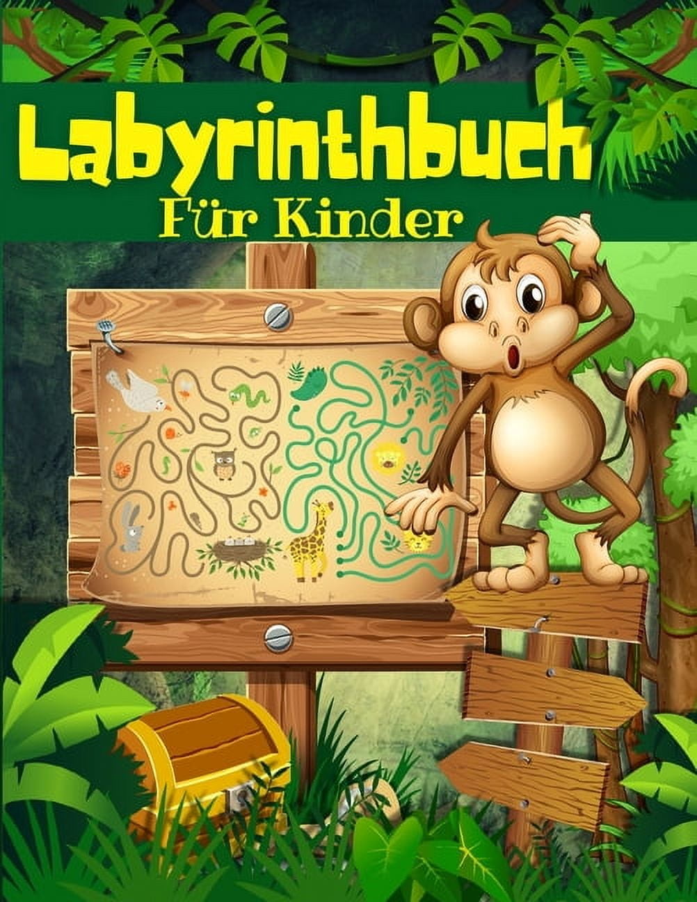 Labyrinth-Buch Für Kinder, Jungen Und Mädchen: Mazen Für Kinder Im ...