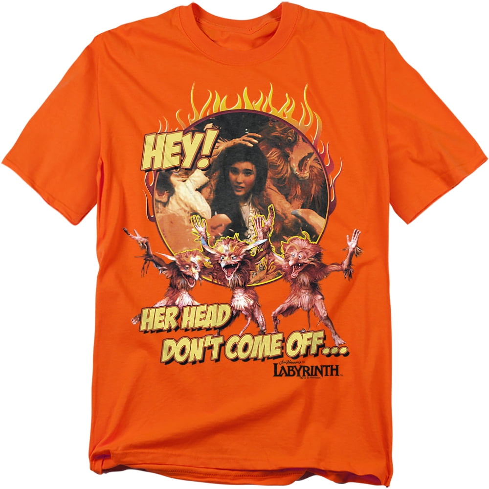 Labyrinth T-Shirt Head Dont Come Off Unisex Graphic Tee For Men & Women ...
