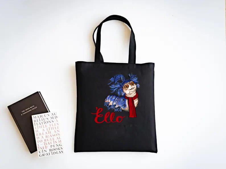 Labyrinth Jim Henson Movie David Bowie Fantasy Film Hoggle, Tote Bag ...