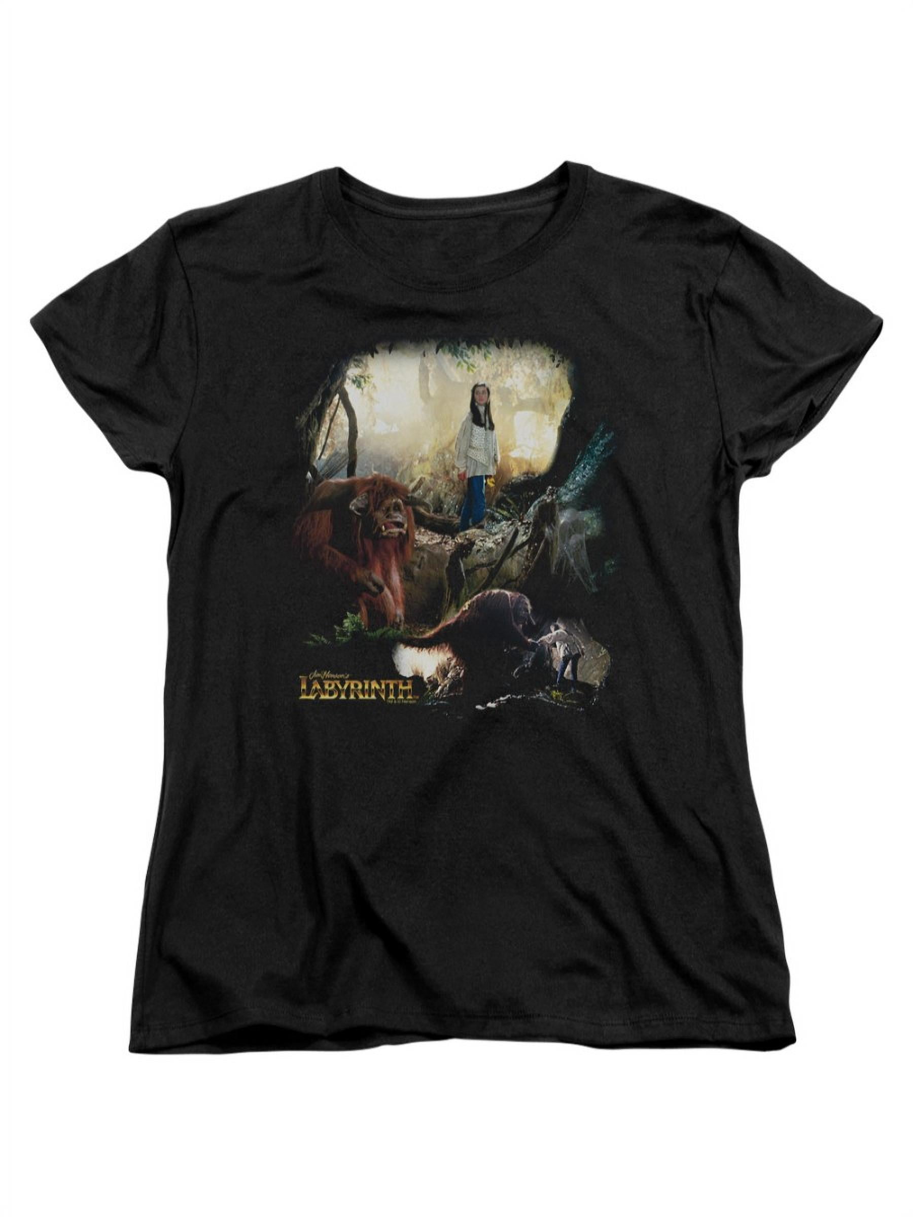 Labyrinth Musical Adventure Fantasy Movie Sarah And Ludo Women's T ...