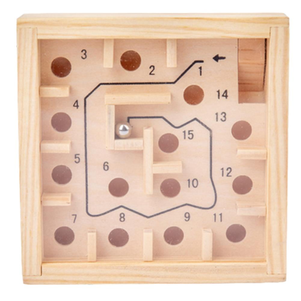 Labyrinth Wooden Maze Game, Wooden Ball Games Wooden Labyrinth Puzzle ...