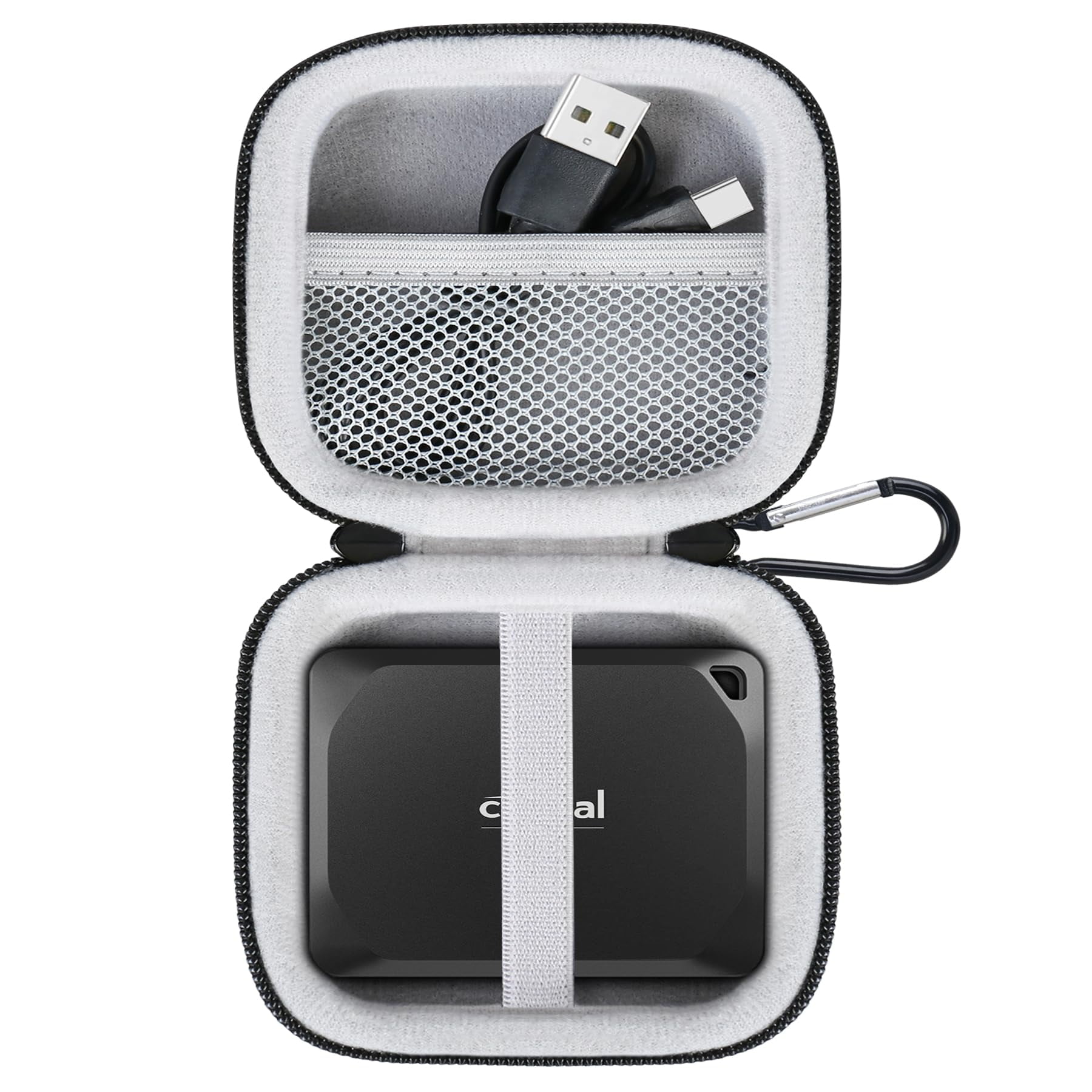 Lacdo Hard Drive Carrying KEF16 Case for Crucial X9 / X9 Pro / X10 Pro ...
