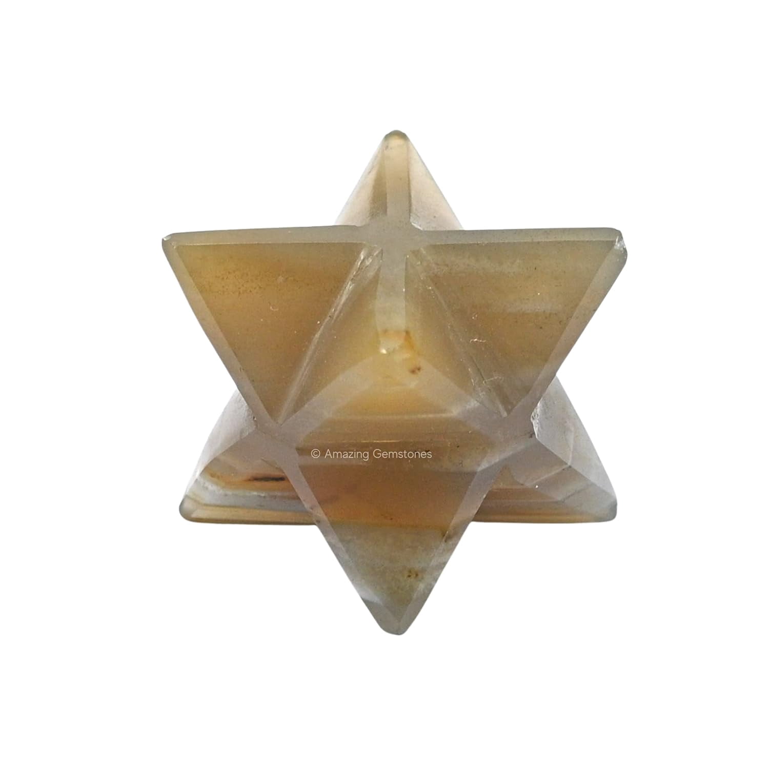 Lace Agate Merkaba Crystal - 1 Inches Metaphysical Merkaba Star for ...