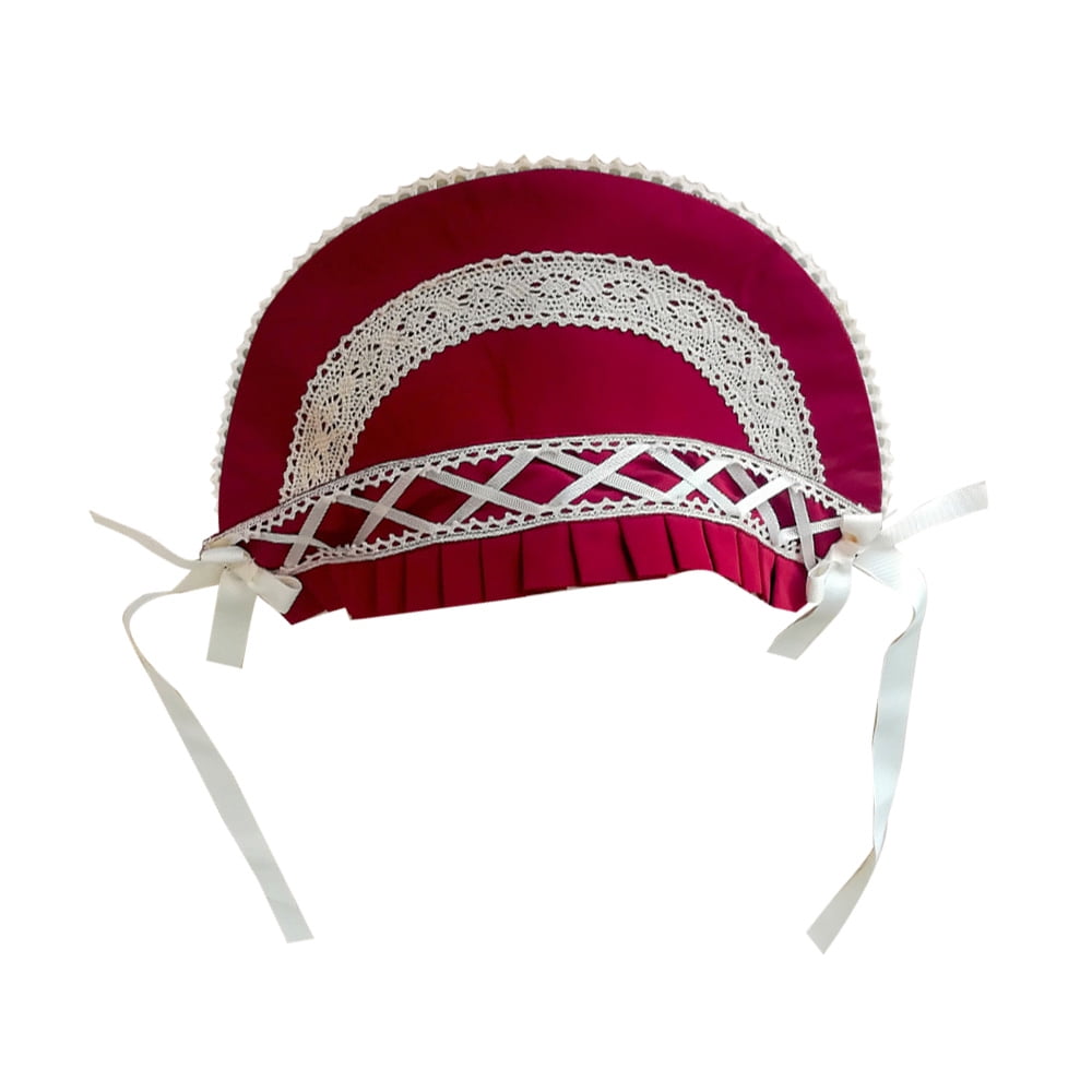 Lace Bonnet Hat Colonial Pioneer Headwear Tea Party Costume Sun Cap for ...