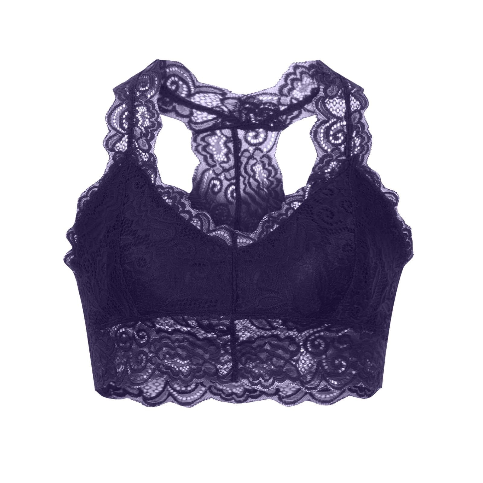 Lace Bra, Cute Women Plus Size Vest Crop Wire Free Bra Lace Cute Cute V ...