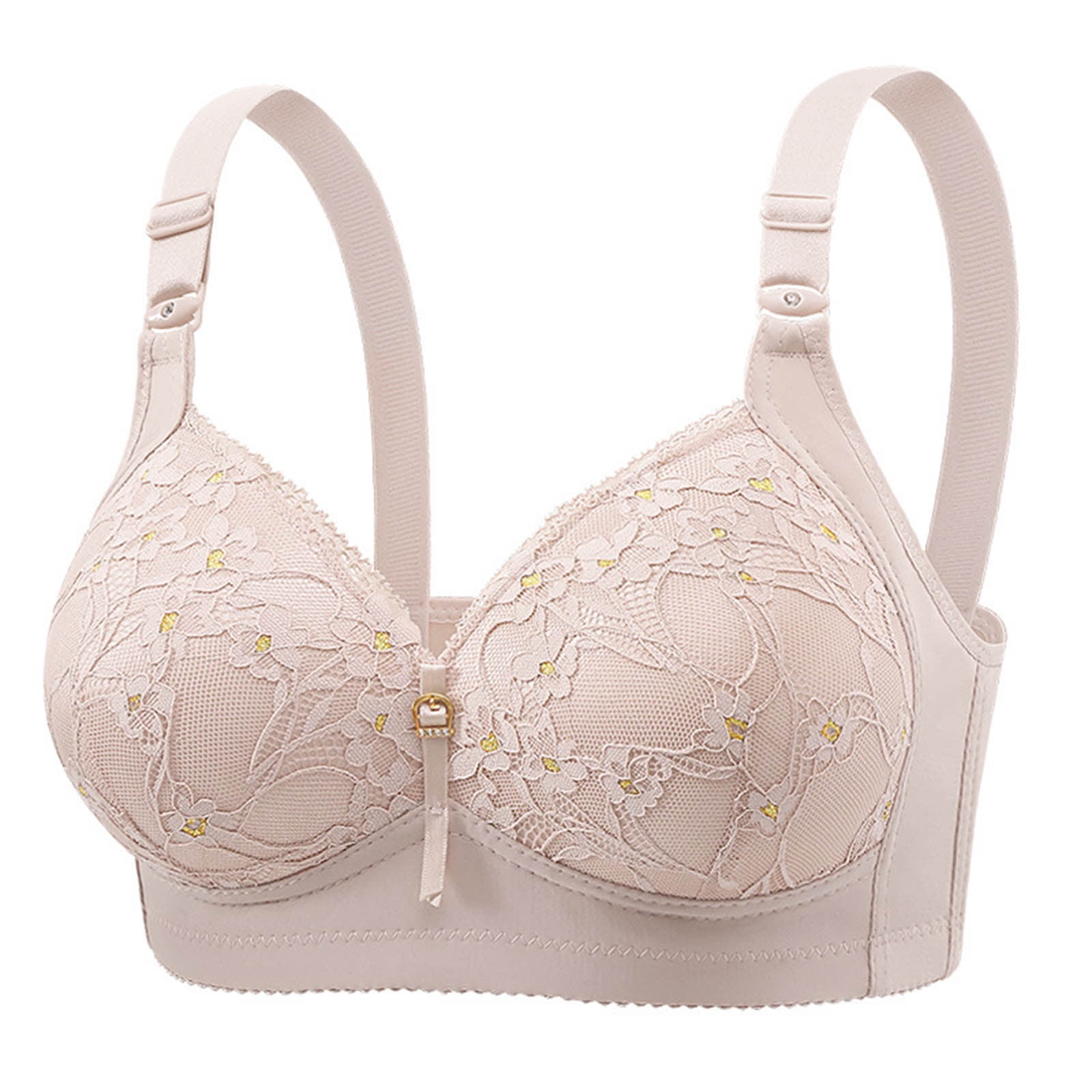 Lace Bras for Women Plus Size No Underwire Wireless Seamless Full ...
