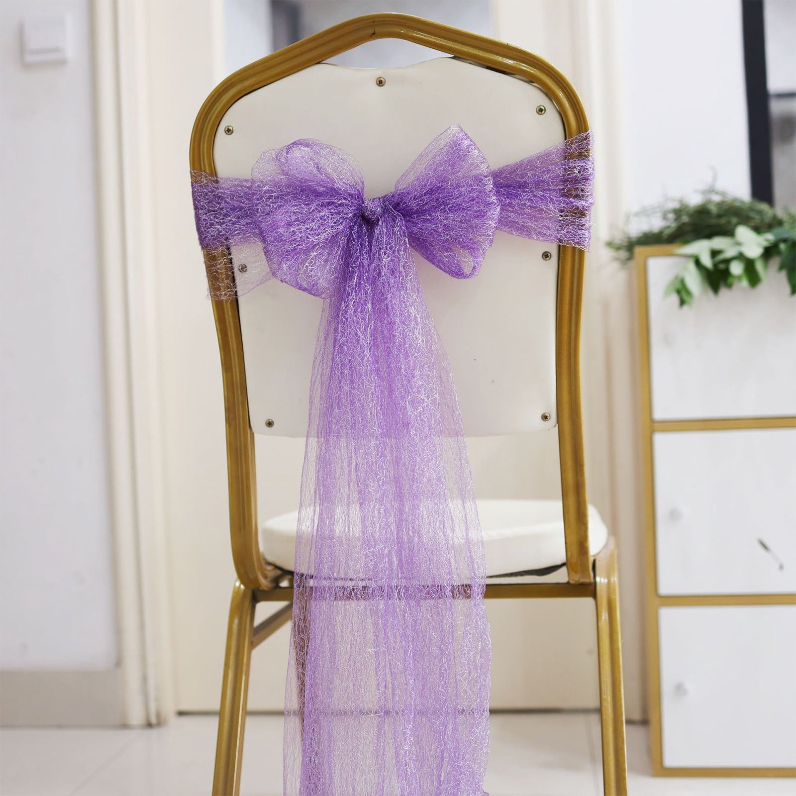 Lace Chair Cover Sash, Floral Spandex Chair Back Decor with Bow for ...