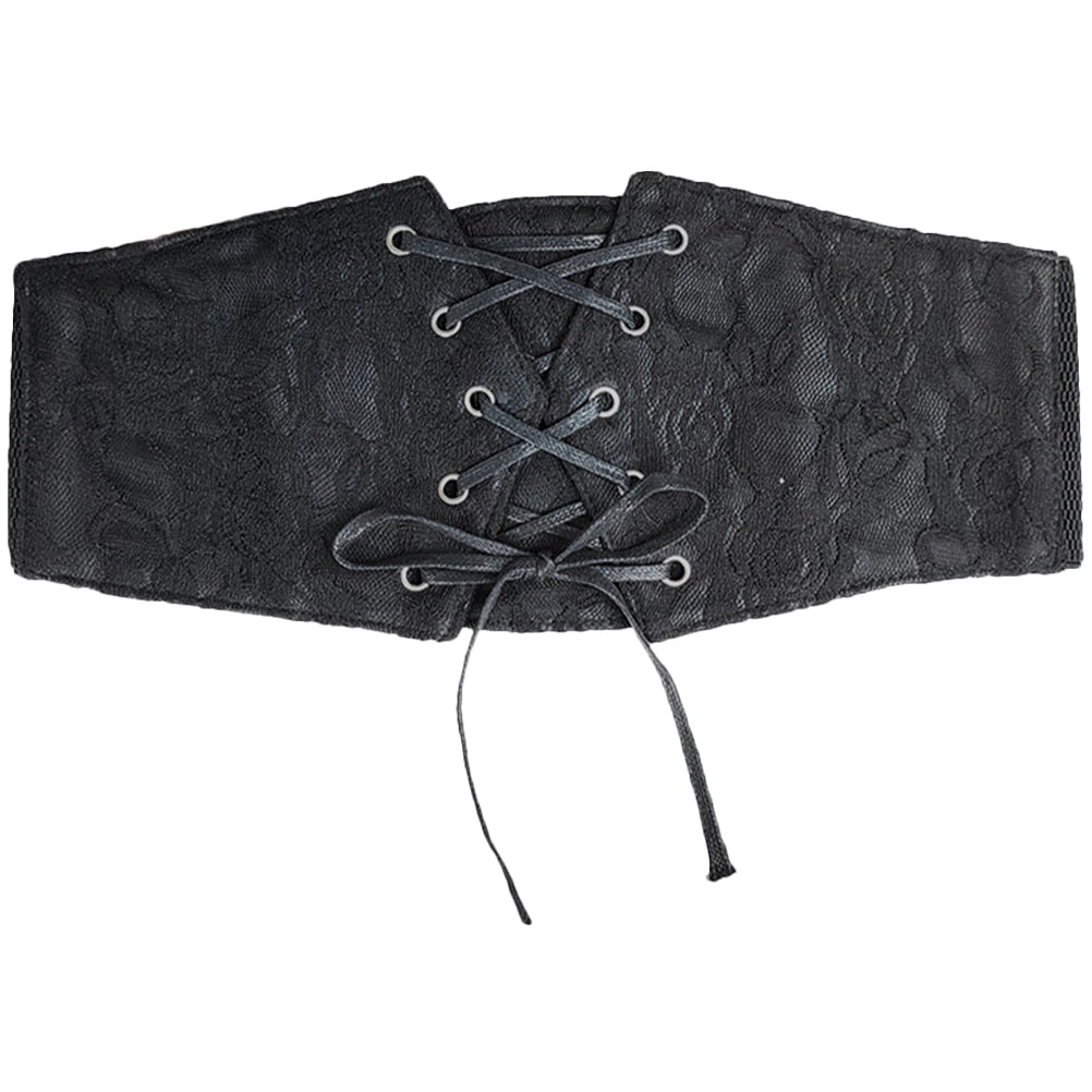 Lace Elastic Girdle Elastic Corset Belts Wide Waist Belt Belt for Women ...