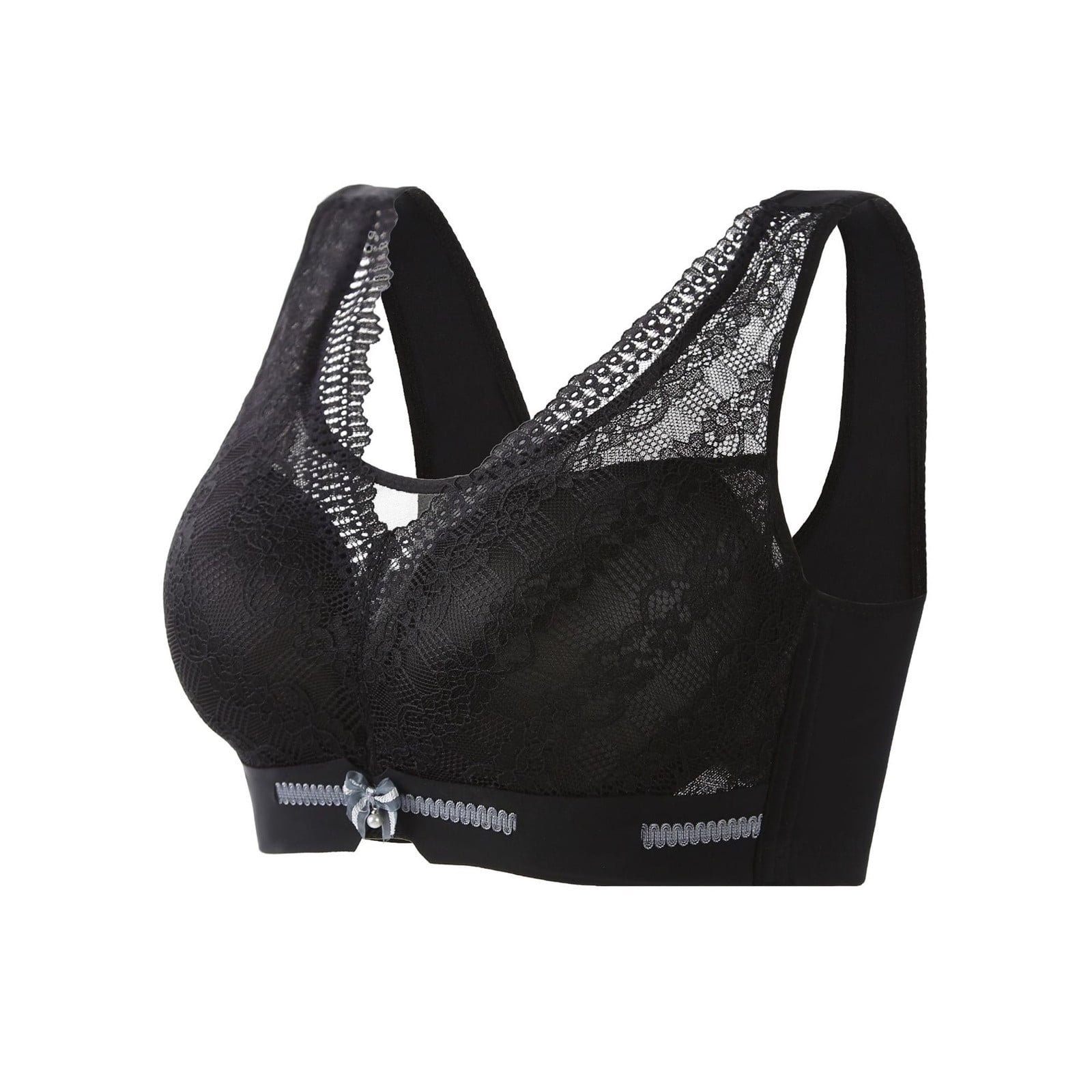Lace Embroidered Bra: Comfortable, Breathable, No-Wire Underwear for ...