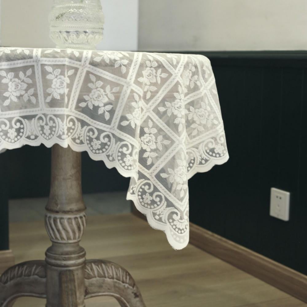 Lace Embroidery Tablecloth Decorative for Weddings Party Dining Table ...