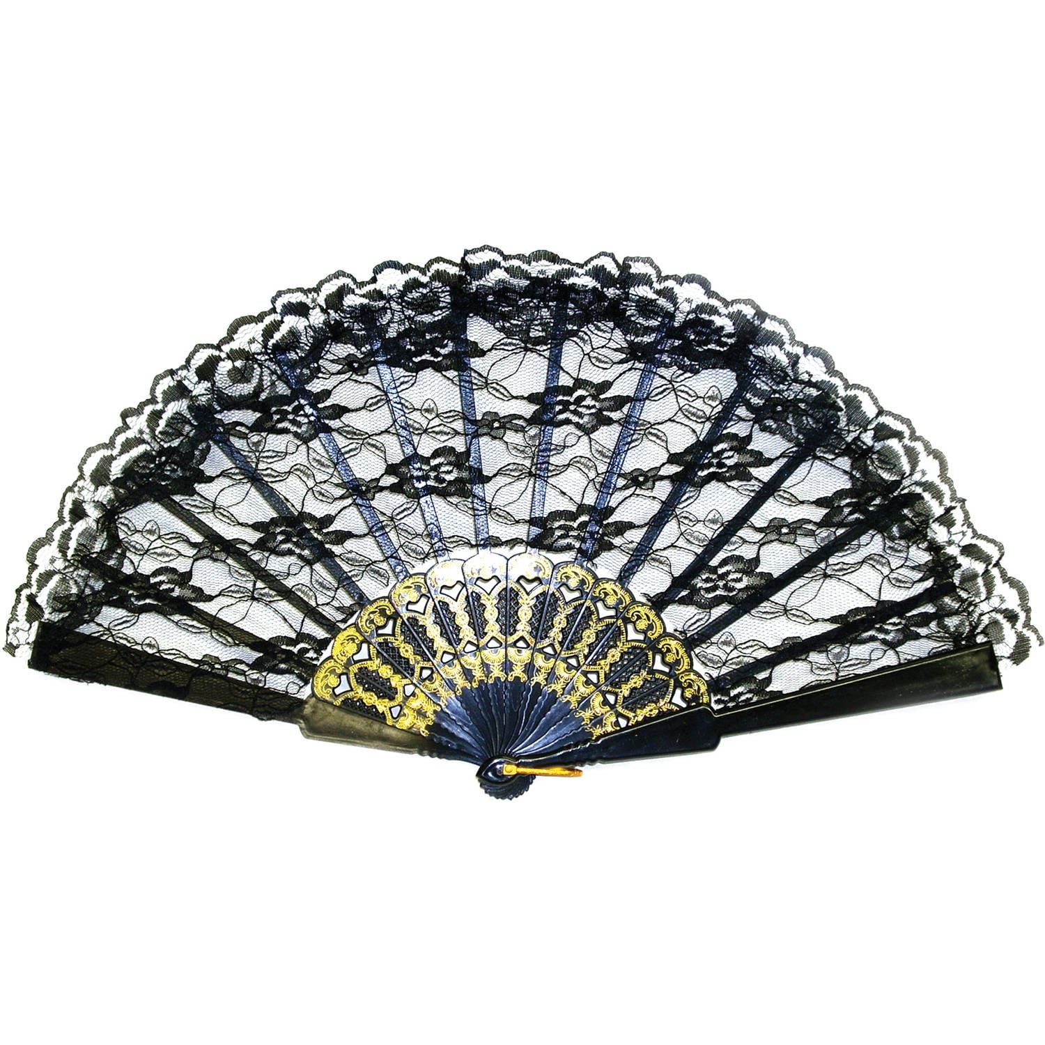 Lace Fan Adult Halloween Accessory - Walmart.com
