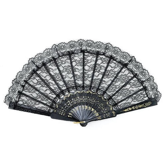 Lace Fan in Black - Walmart.com