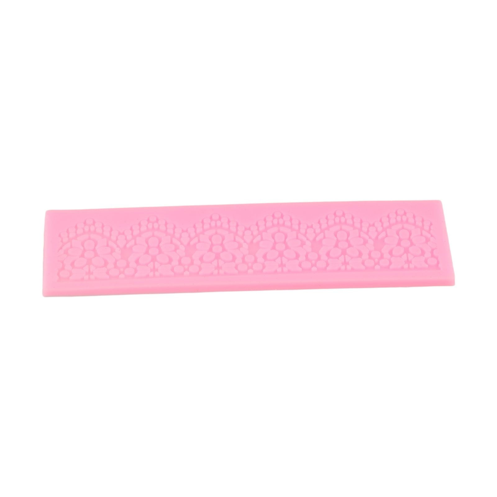 Lace Flower Cake Border Silicone Mold, Ideal for Fondant Decoration ...