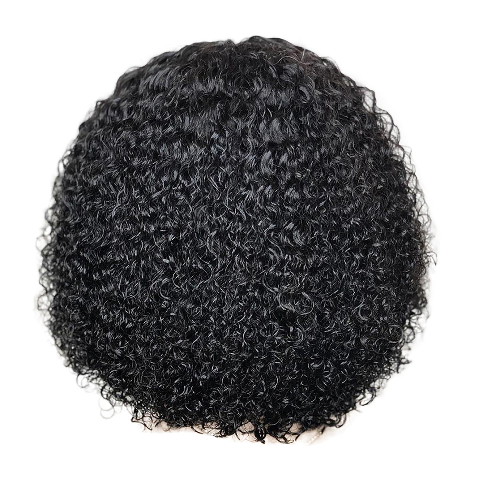 Lace Front Human Hair Wig Middle Part Curly Lace Closure Wig Short Wigs ...