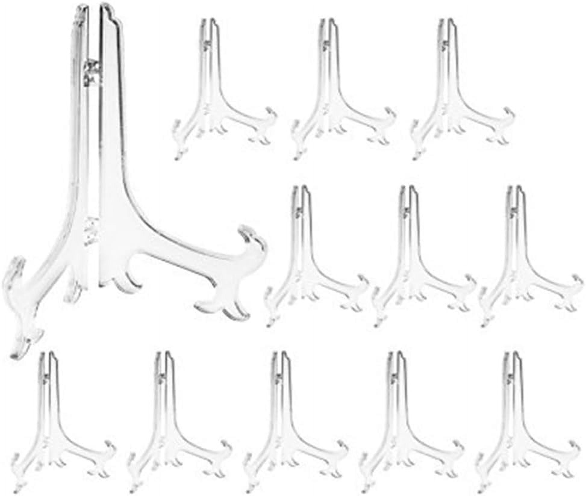 Lace Frosted Design, Clear Plastic Easel With Elegant Curved Holders ...