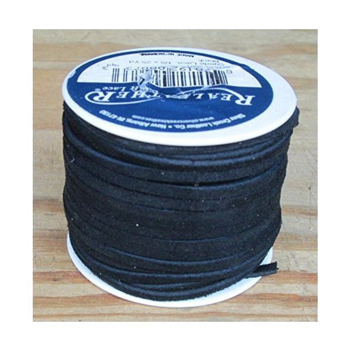 Lace Lacing Leather Suede Black 25 Yard Spool - Walmart.com
