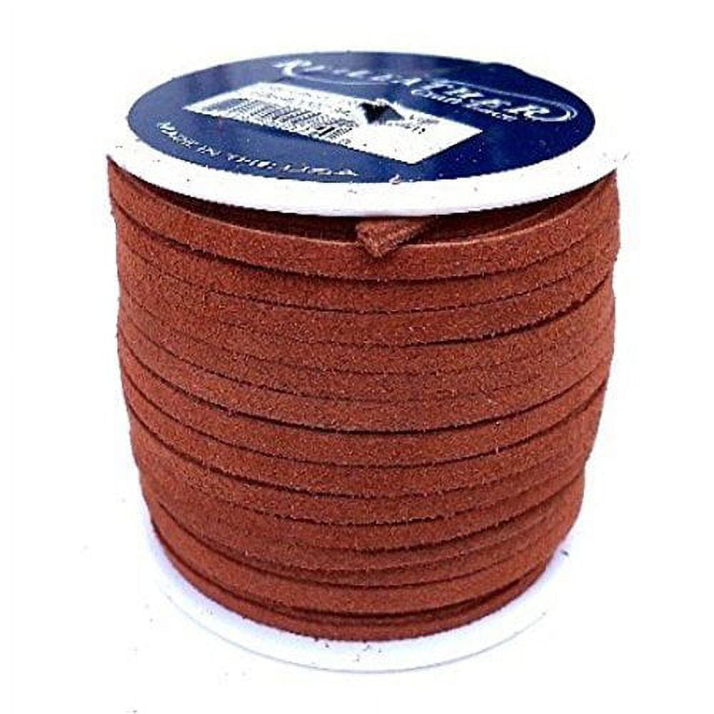 Lace Lacing Leather Suede Medium Brown 25 Yard Spool - Walmart.com