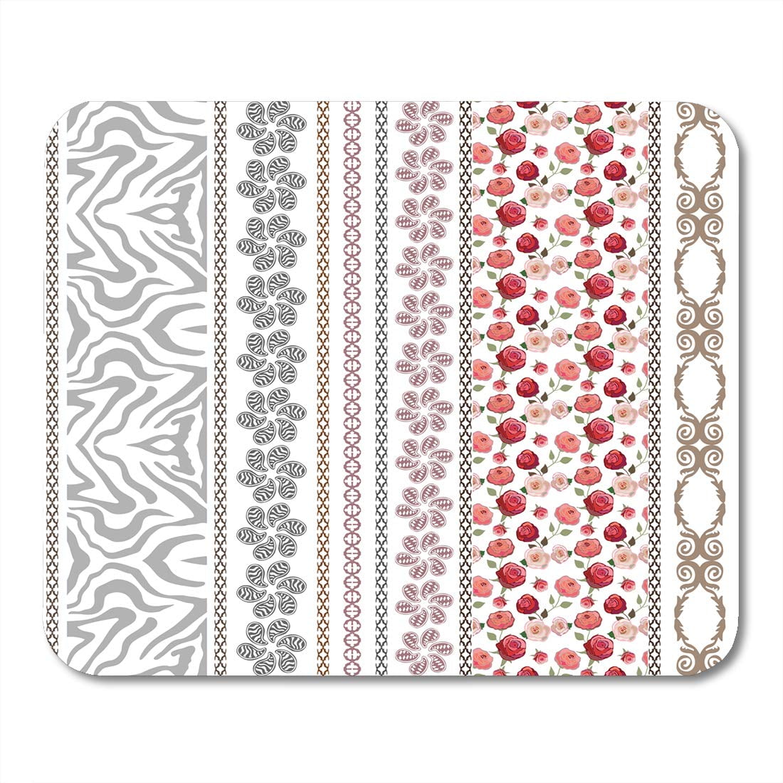 Lace Looking Vintage Silk Bohemian and Floral Patterns Zebra Paisley ...