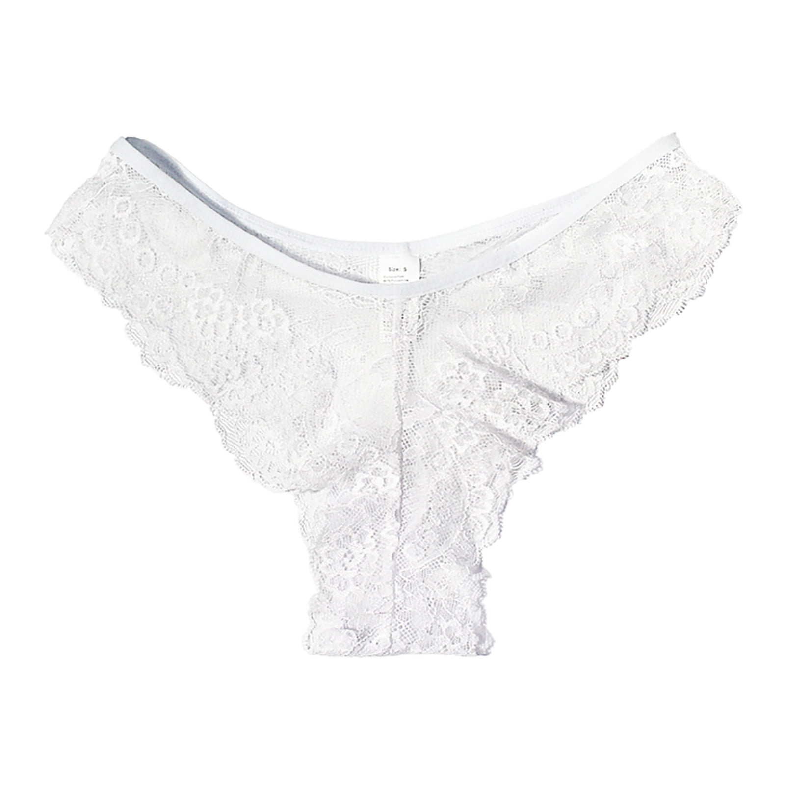 Lace Panties High Waist Lace Underwear For Womens Cotton Bikini Panties ...