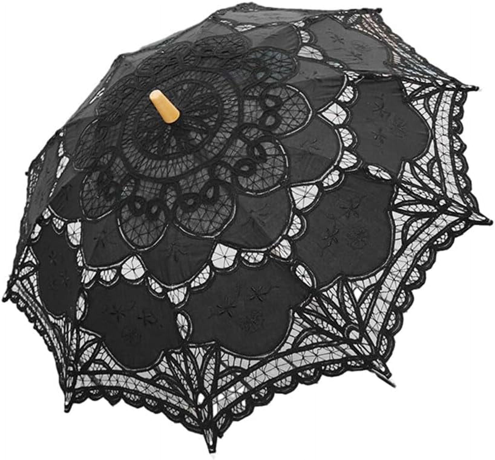 Lace Parasol Umbrella,Wedding Umbrella Vintage Embroidery Umbrella with ...