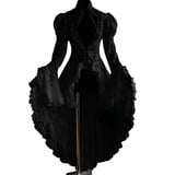 Lace Patchwork High Neck Dress Elegant Swallowtail See Through Bodycon ...
