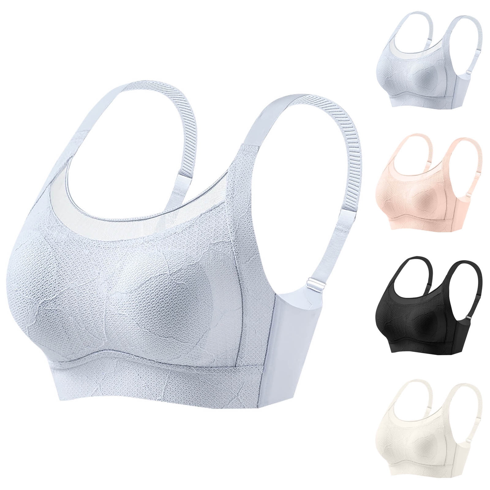 Lace Perspective Bra: Sexy Seamless Wireless Lingerie for Women ...