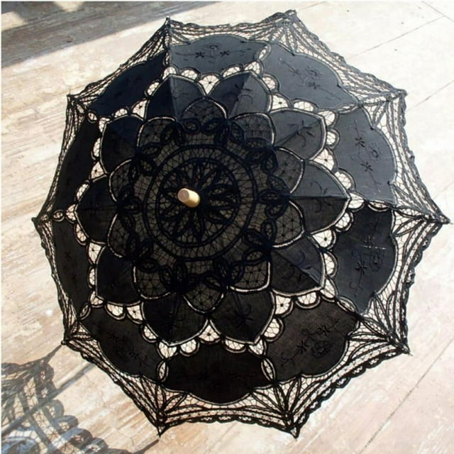 Lace Princess Umbrella, Wedding Umbrella Parasol for Bride Cotton ...