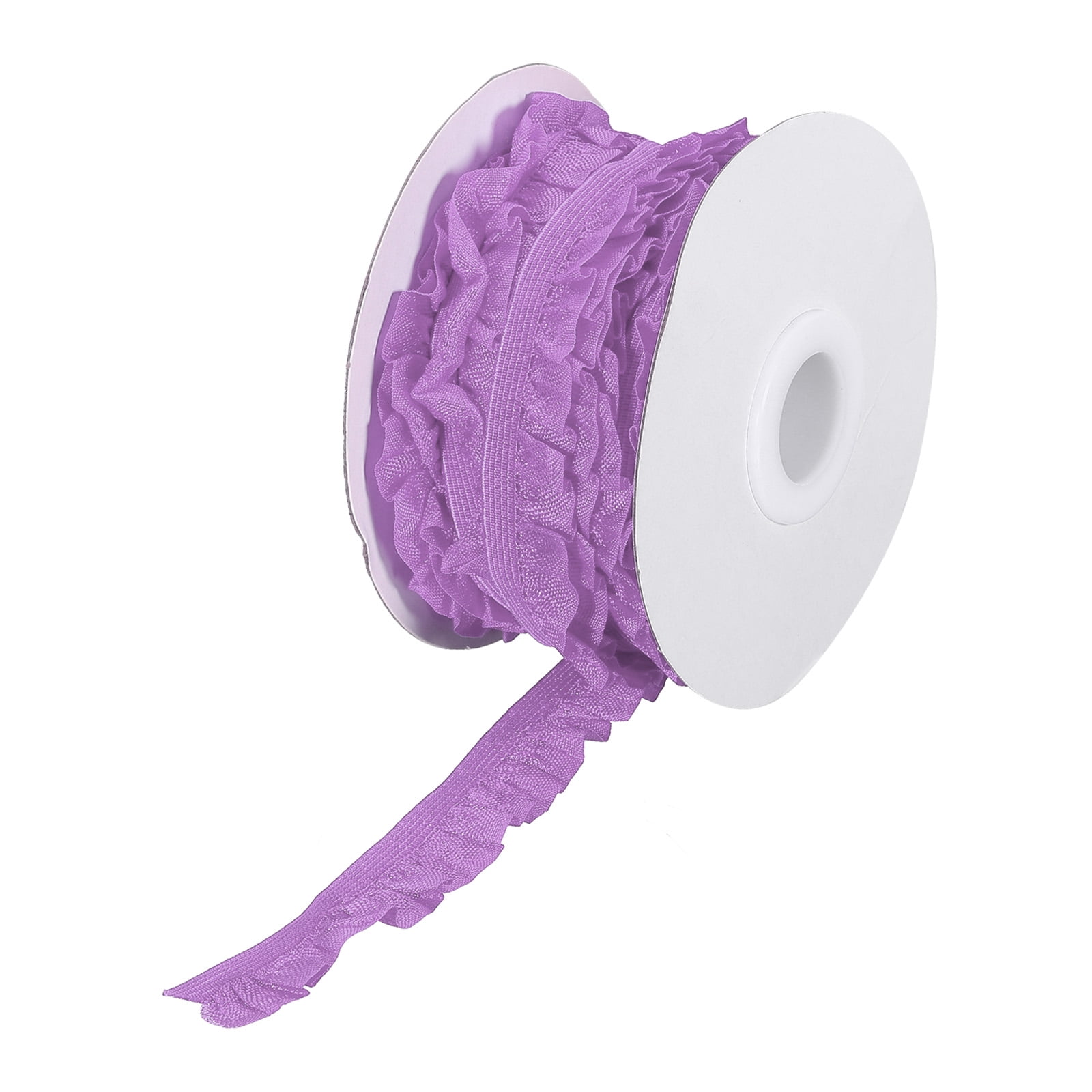 Lace Ribbon 10 Yards 3/5" Single Crown Edge Elastic Lace Trim for Craft ...