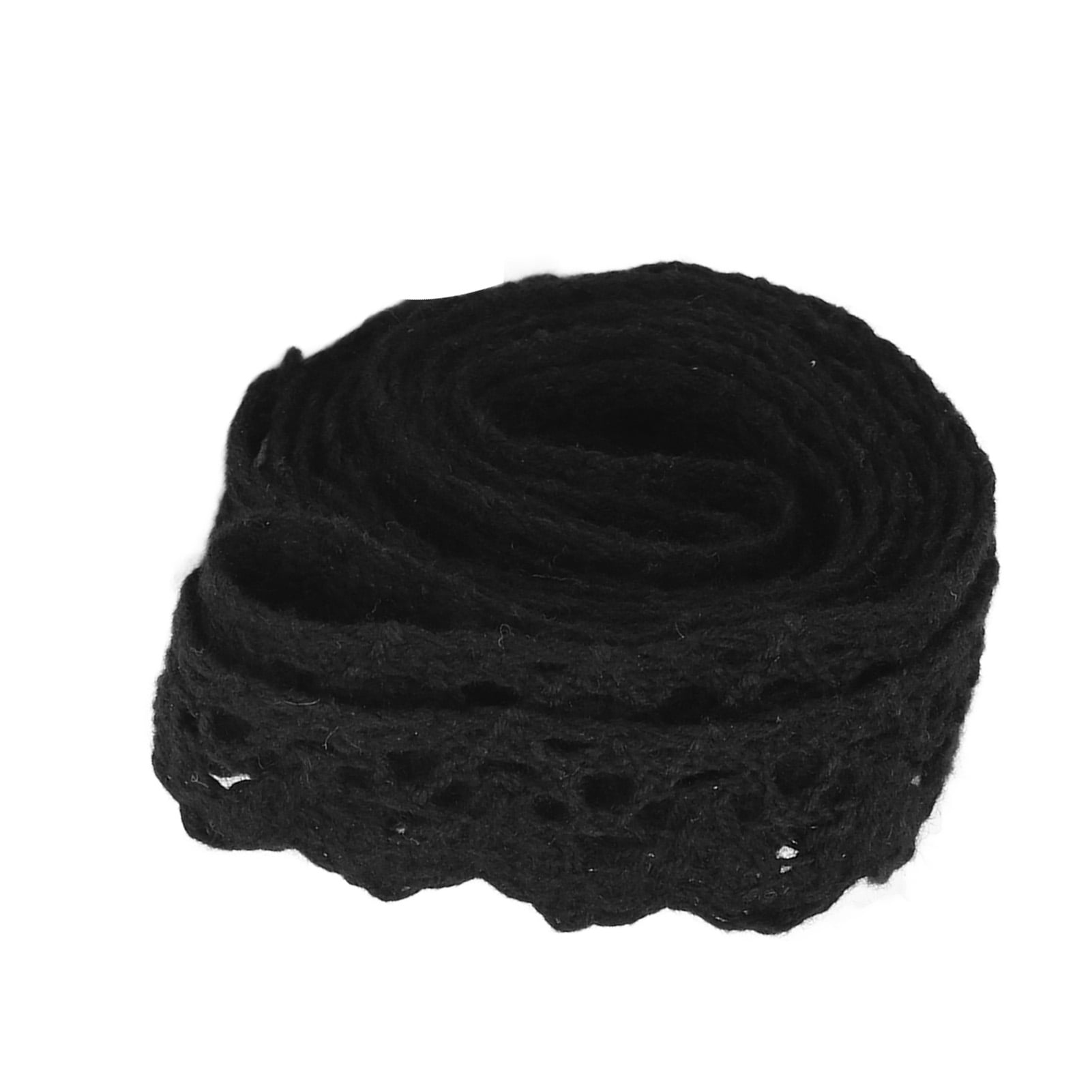 Lace Ribbon Cotton Thread 20 Yards Black Decorative Accessories for DIY ...