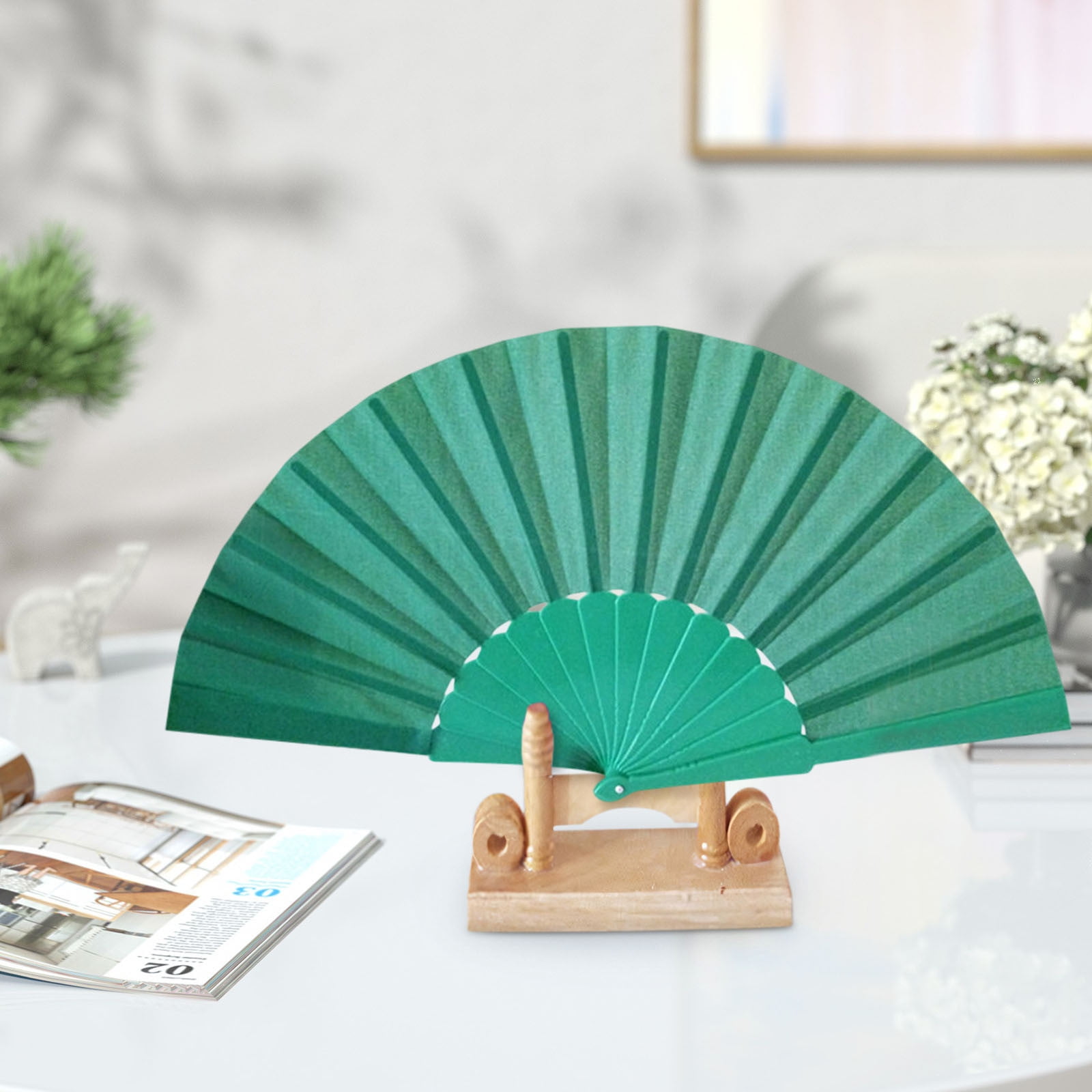 Lace Silk Folding Hand Color Fan,Elegant Wedding Party Decor ...