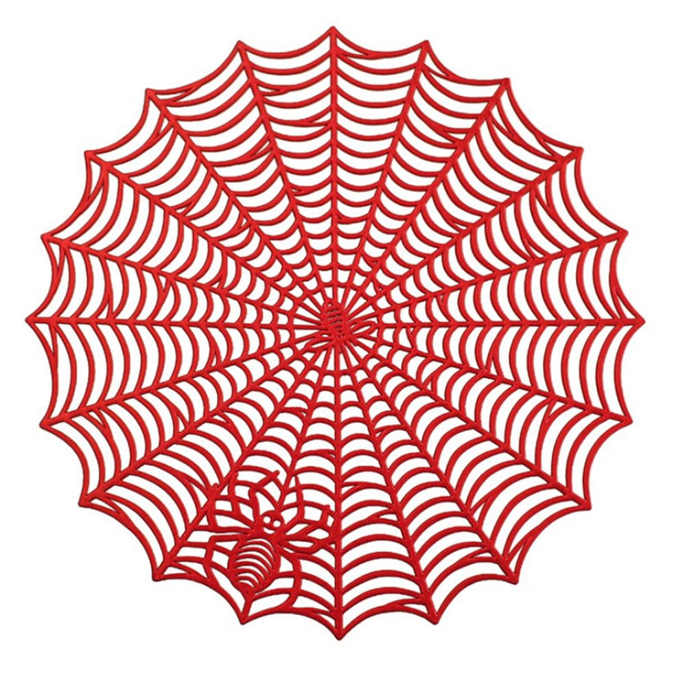 Lace Spider Web Tablecloth 15 Inch Halloween Centerpiece Round Table ...