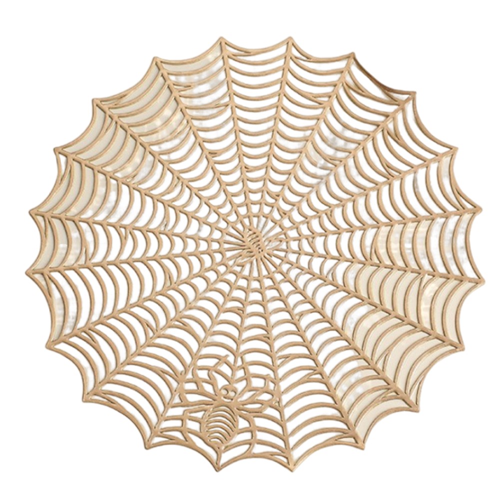 Lace Spider Web Tablecloth 15 Inch Halloween Centerpiece Round Table ...