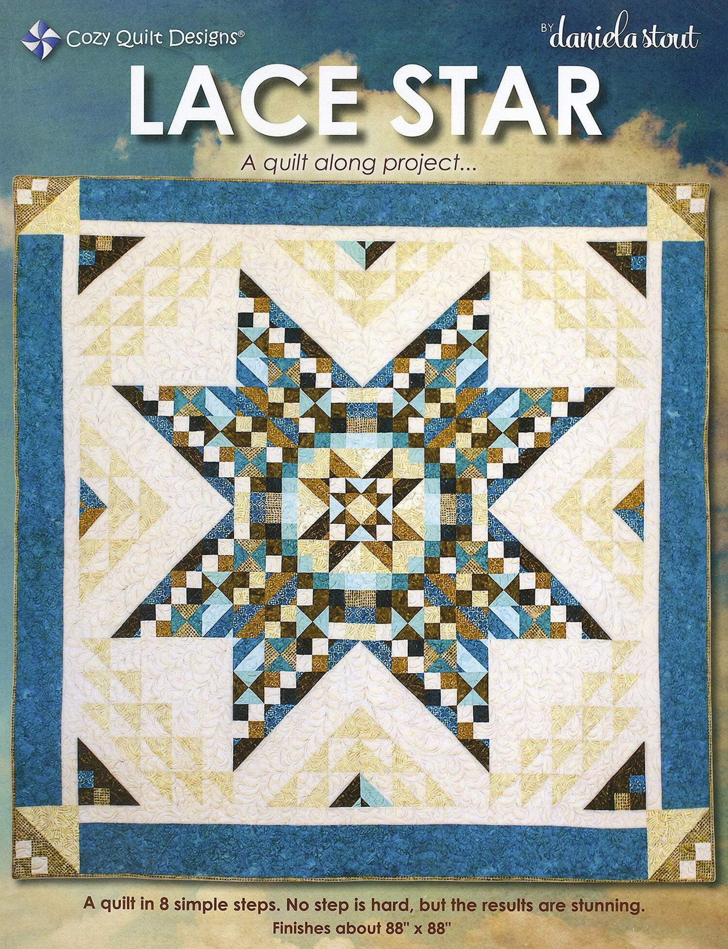 Lace Star Quilt Pattern Book by Daniela Stout of Cozy Quilt Designs ...
