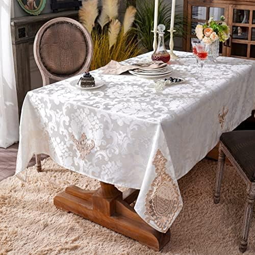 Lace Table Cloth Rectangle Spring Antique Flower Decor Macrame ...