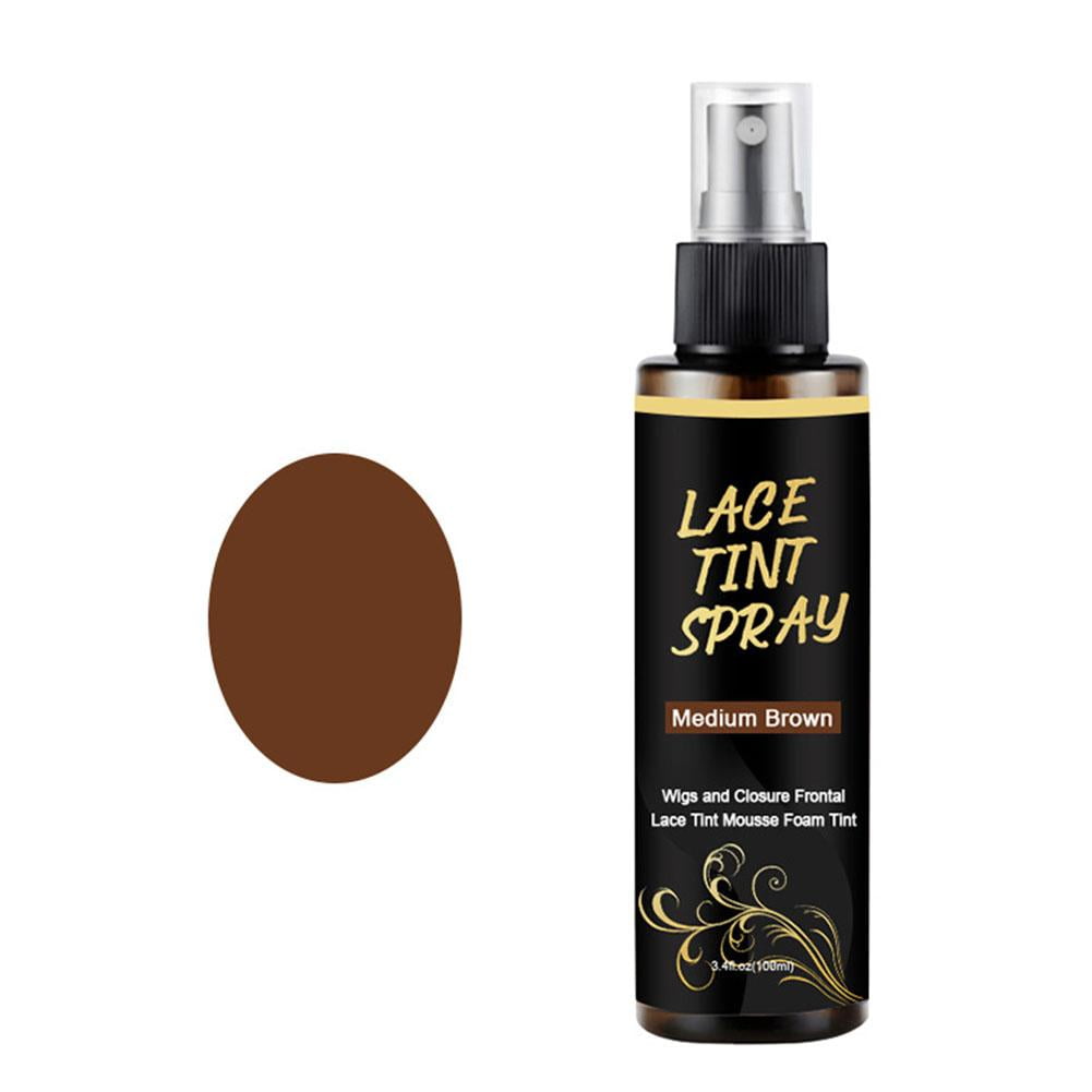 Lace Tint Spray,Wig Lace Spray Works on Lace Closures Wigs 100ml N0Y1 ...