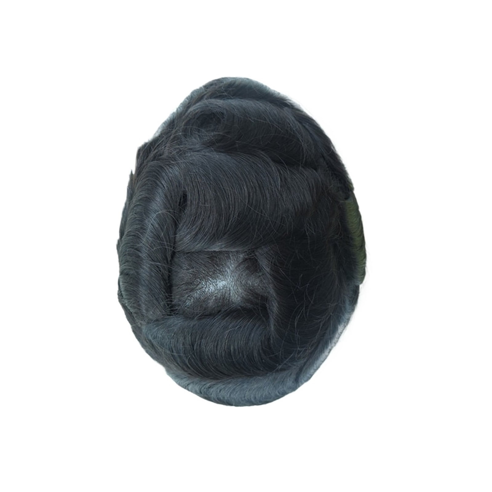 Lace Top Polyskin Perimeter Men Capillary Prosthesis Human Hair Toupee ...