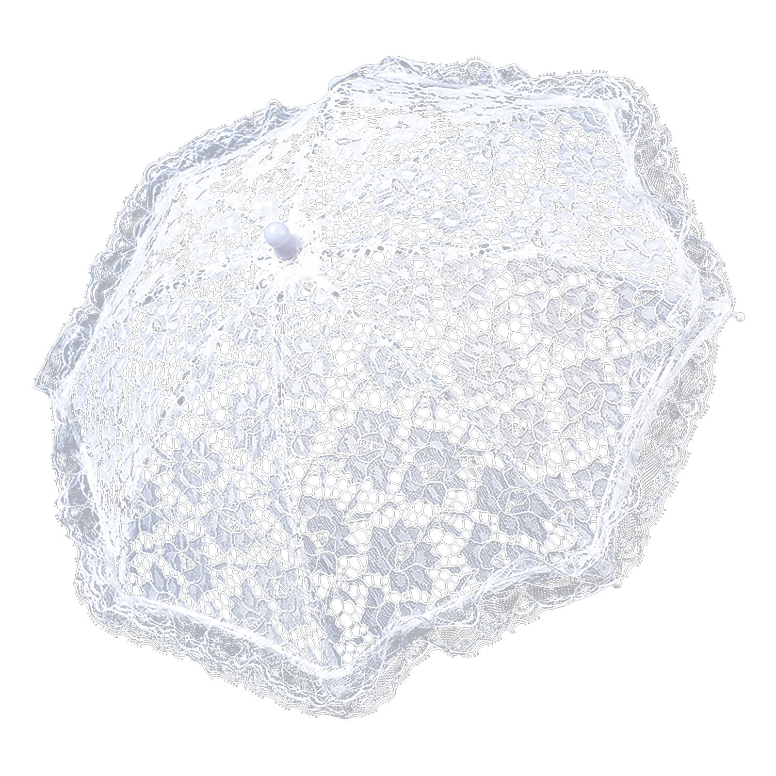 Lace Umbrella 20 Inch White Parasols for Wedding Umbrella for Bride Tea ...