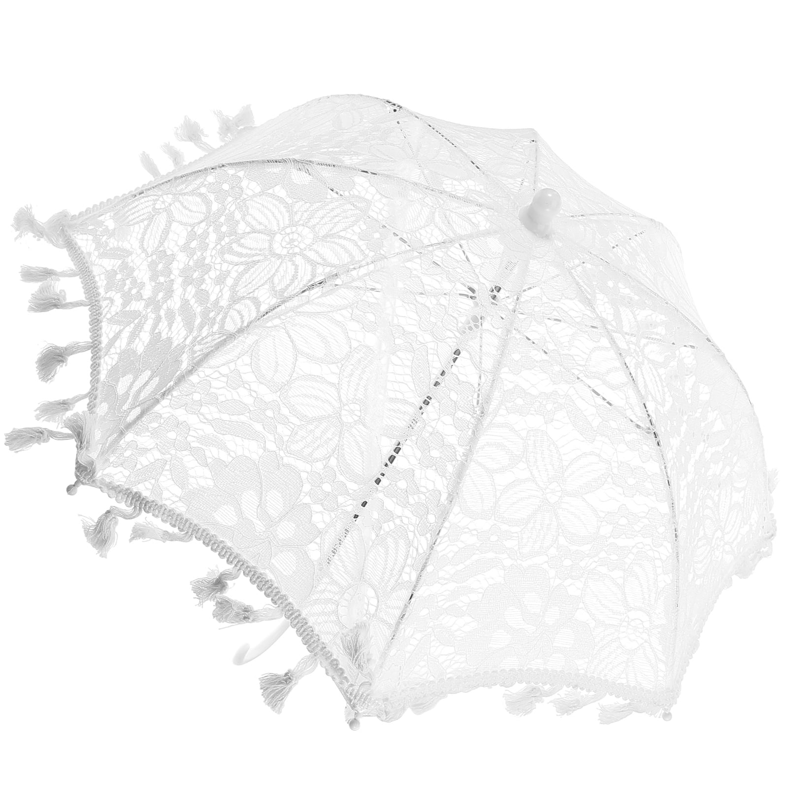 Lace Umbrella Bridal Parasol Decor Vintage Decorate Palace Party ...