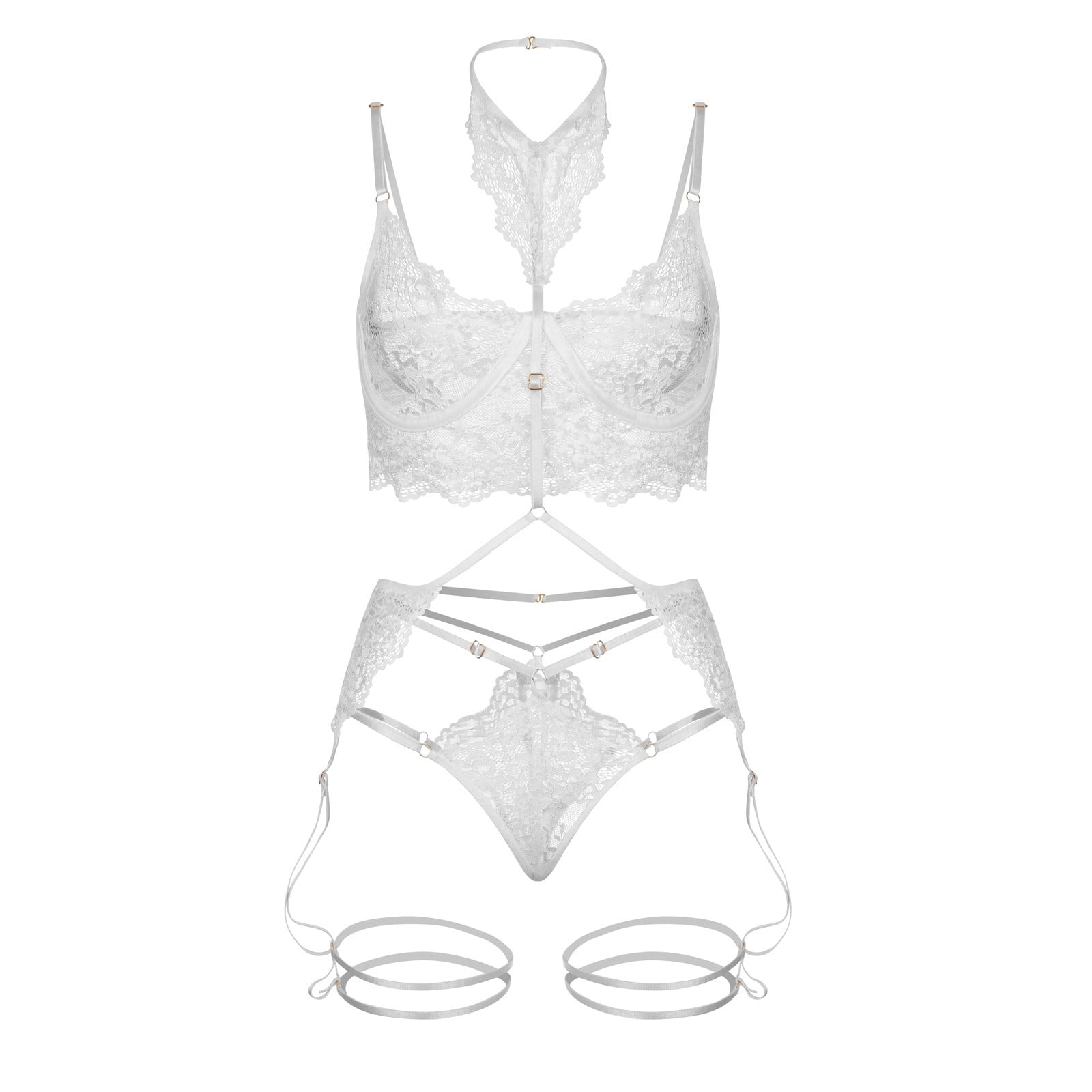 Lace Underwear Polyester Fiber For Wearing Daily Women Cute Lingerie For Plus Size Women Cute