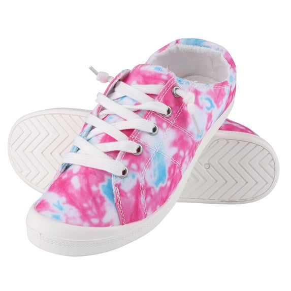 BPC Lace Up Canvas Sneakers Low Top Slip On Comfortable Walking Shoes ...