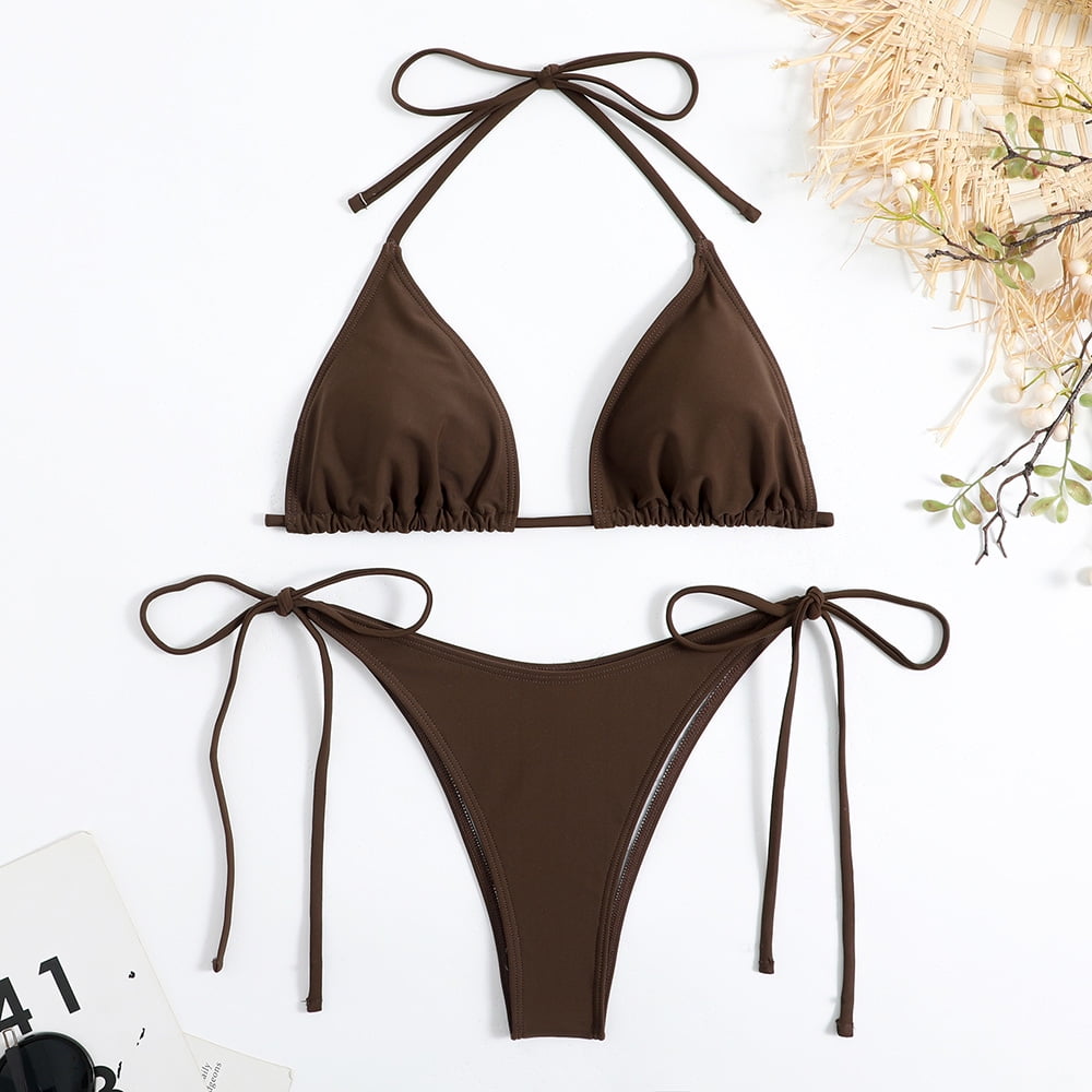 Lace Up Micro Bikinis 2025 Woman Swimwear Female Swimsuit Summer Thong ...
