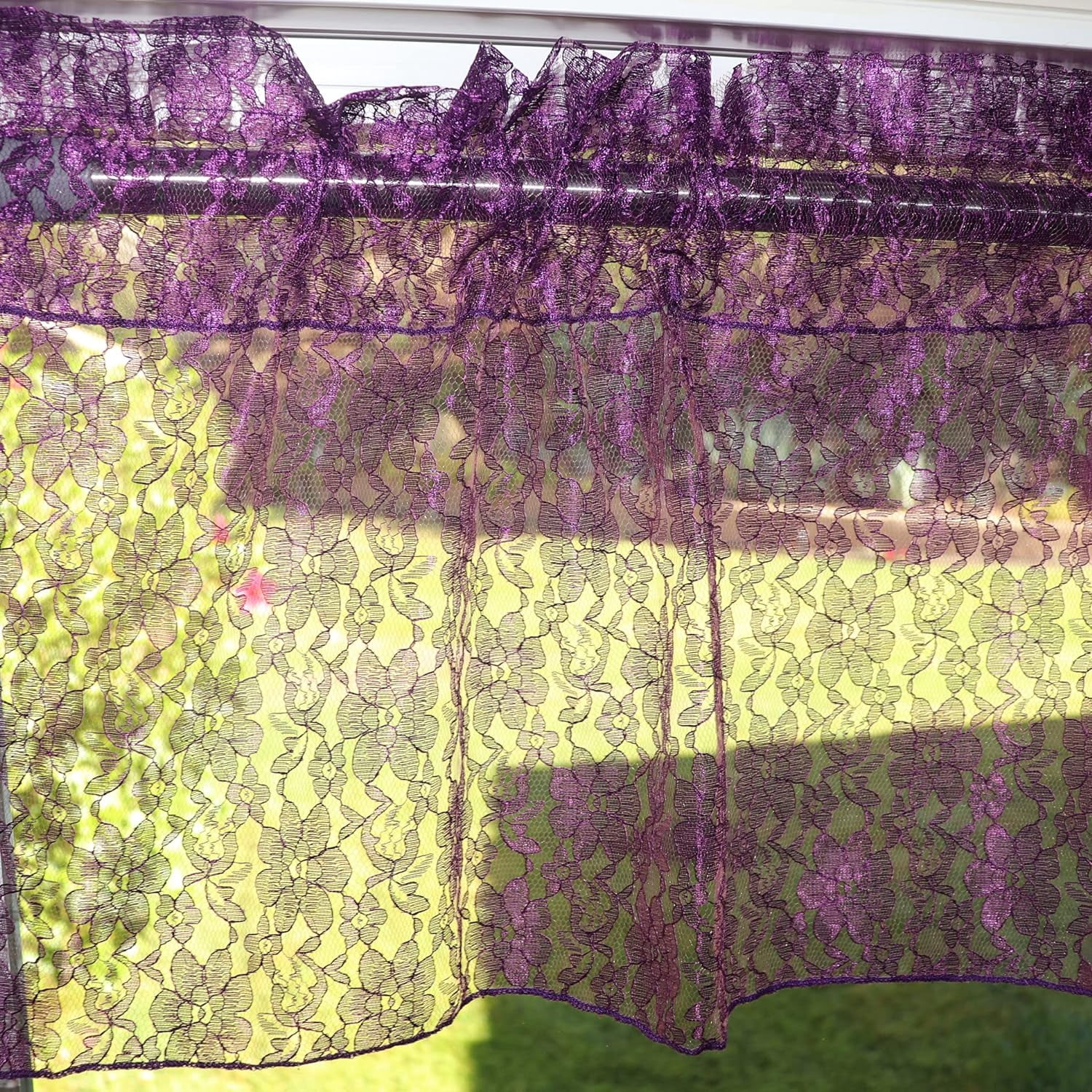 Lace Window Valance Sheer Lace Bedroom Kitchen Dining Room Bathroom ...