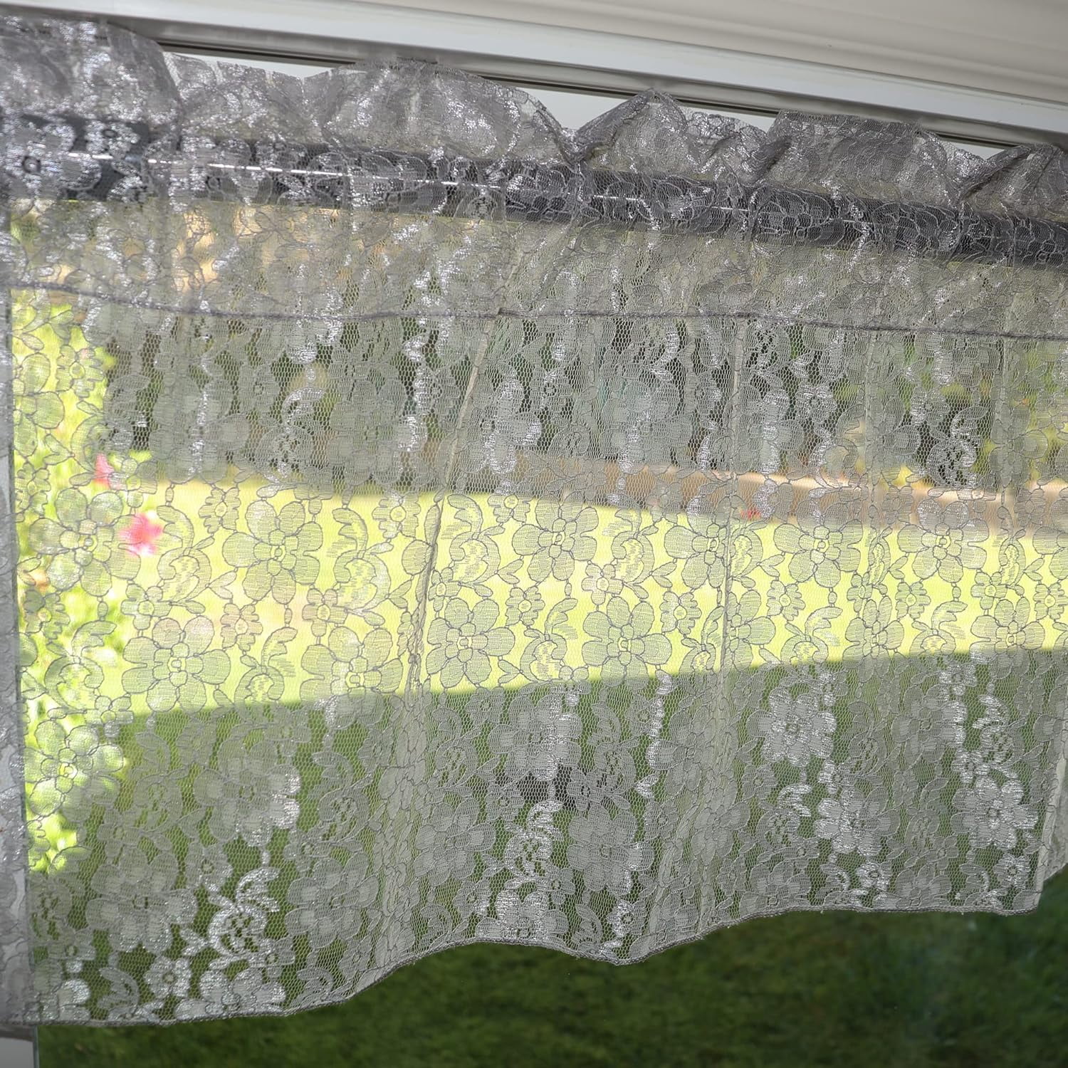 Lace Window Valance Sheer Lace Bedroom Kitchen Dining Room Bathroom ...