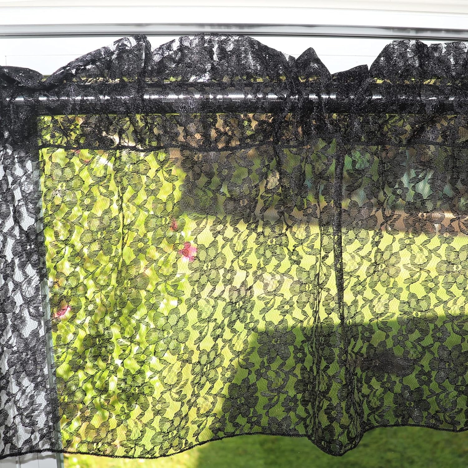 Lace Window Valance Sheer Lace Bedroom Kitchen Dining Room Bathroom ...