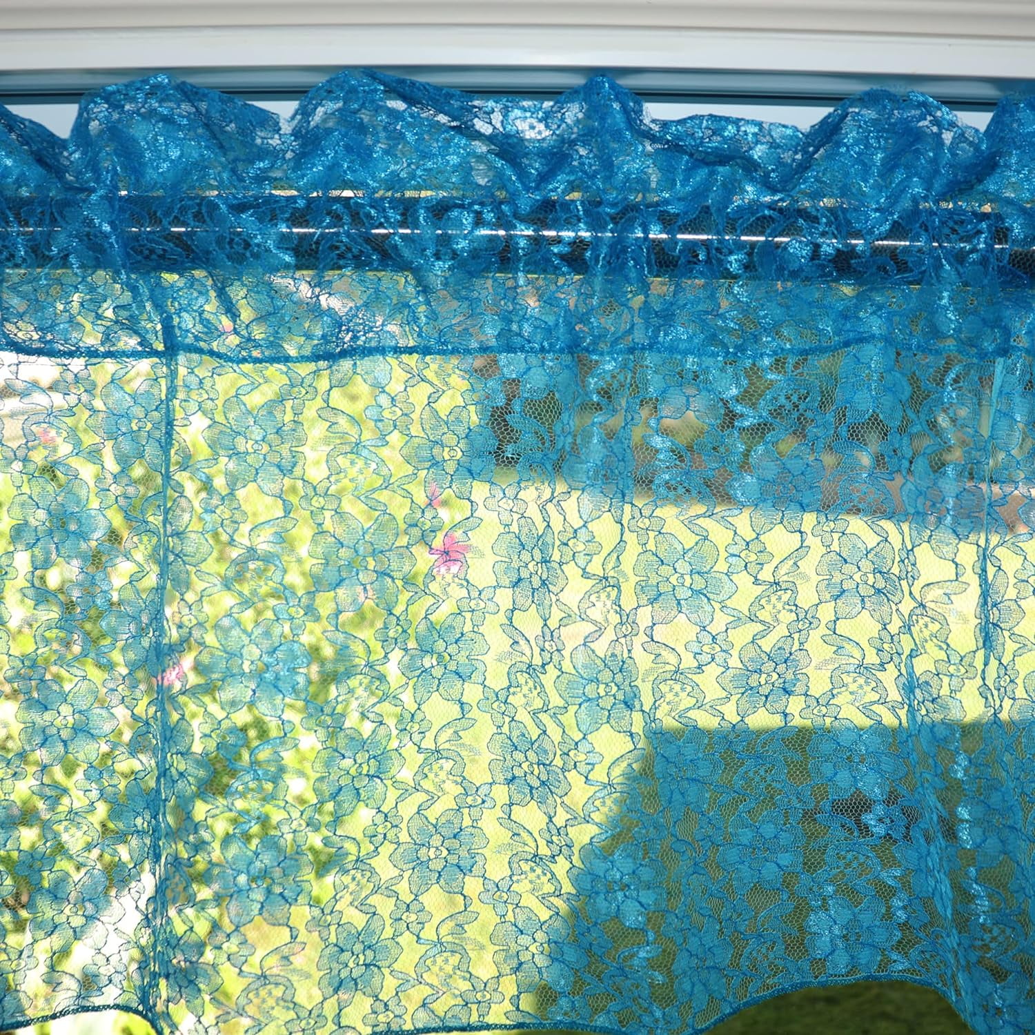 Lace Window Valance Sheer Lace Bedroom Kitchen Dining Room Bathroom ...